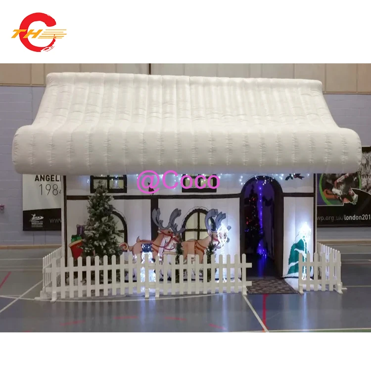free-air-ship-to-door-4x3m-Christmas-Decoration-Inflatable-Santa-House ...