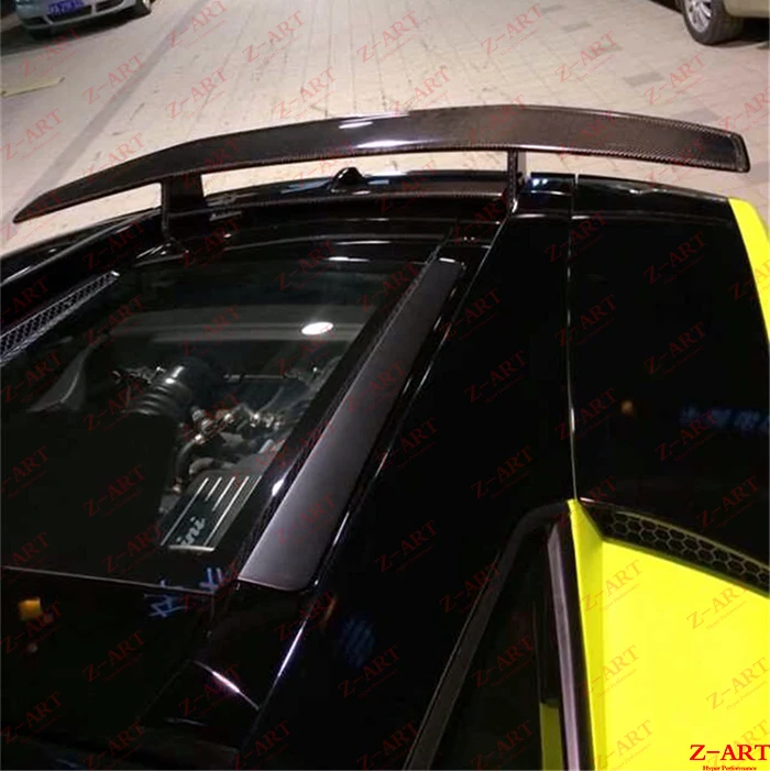 Z ART carbon fiber rear spoiler for Lamborghini Gallardo LP550 LP560 ...