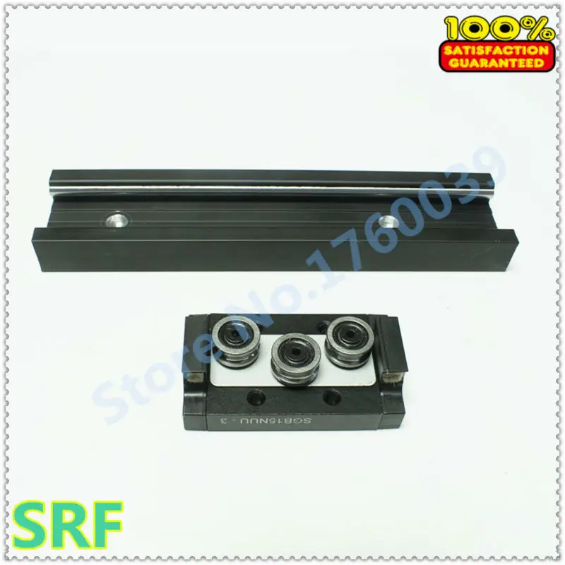 38mm width Aluminum Square Roller Linear Guide Rail 1pcs SGR15V Length ...