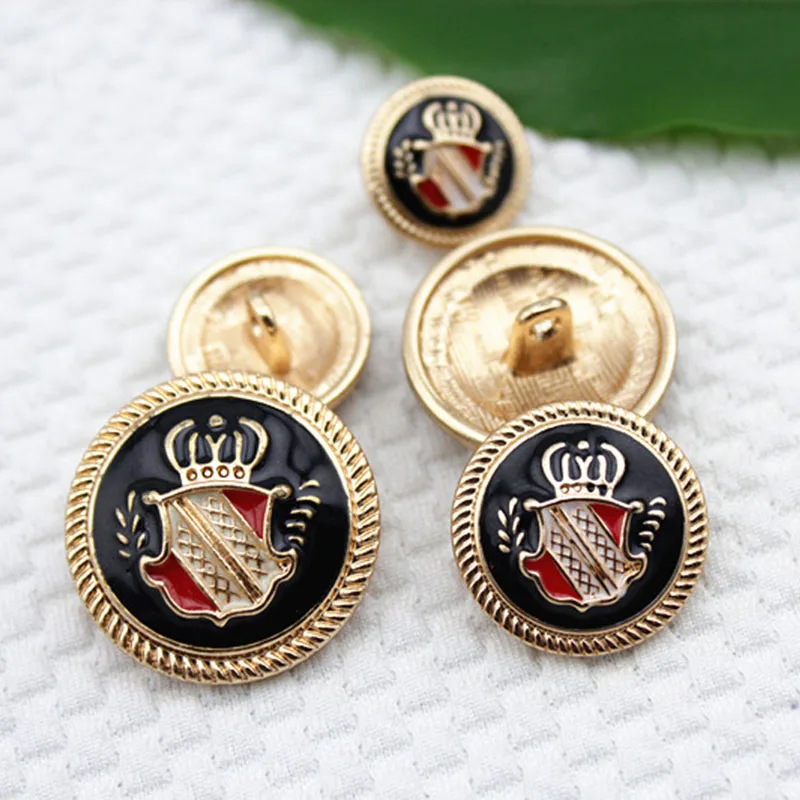 high grade metal buttons sophisticated British Crown leisure suit coat ...