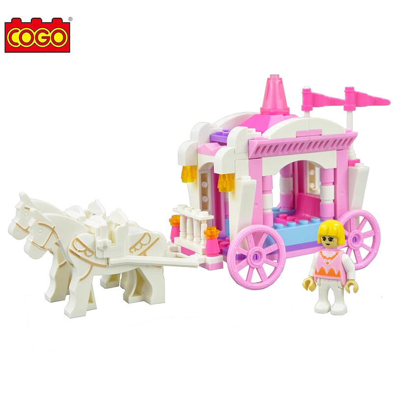 COGO 98pcs Girls Series Blocks Carriage Building Block Sets for Girls ...