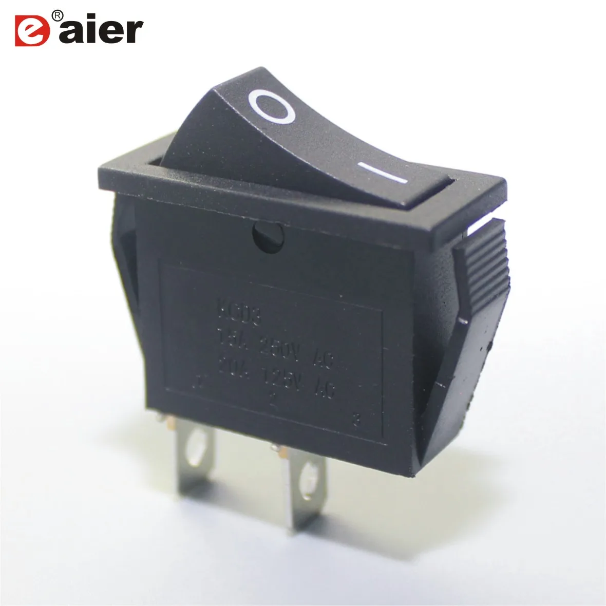 5PCS Miniature 2 PIN ON OFF Small Rocker Switch SPST 2 Position AC 20A ...