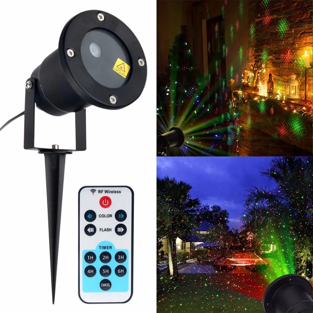 Waterproof Outdoor Moving Projector Laser Led Garden Christmas Light ...