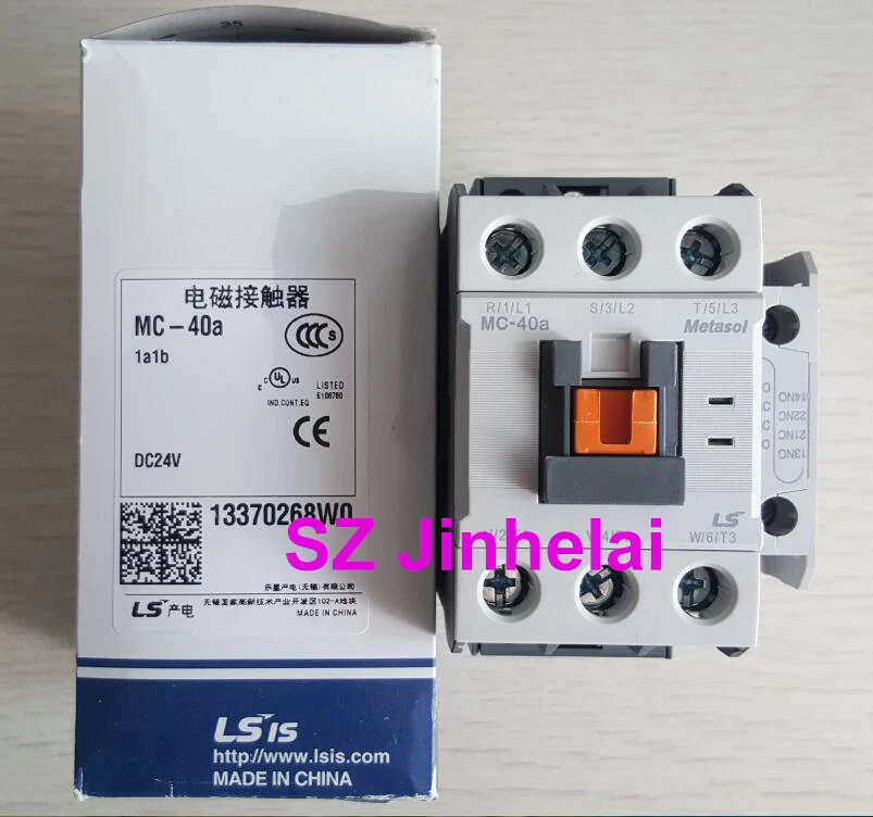 แท้ MC 40A LS แม่เหล็กไฟฟ้า Contactor 1a1b (สามารถเปลี่ยน GMC 40) DC220V/DC110V/DC24V/AC220V ...