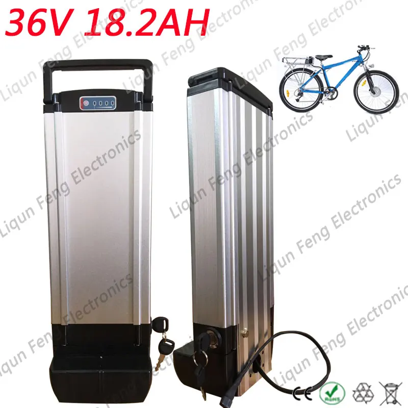 36 Volt 1000W 500W 350W Ebike Replacement Battery 36V 18AH Rear Rack Li ...