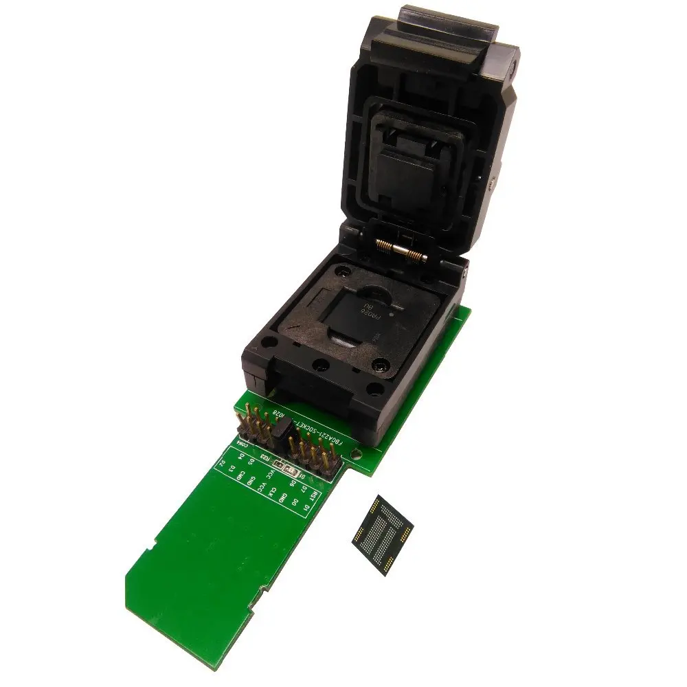 Bga221 Emcp221 Socket Adapter To Sd Readerfor Bga 221 Emcp 221 Testingclamshell Structure 