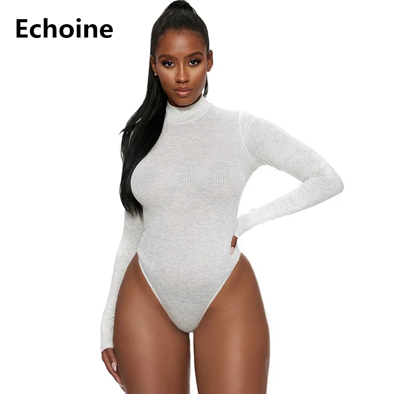 Sexy Cotton Bodysuit For Women Sexy Bodycon Skinny Body Suit Turtleneck