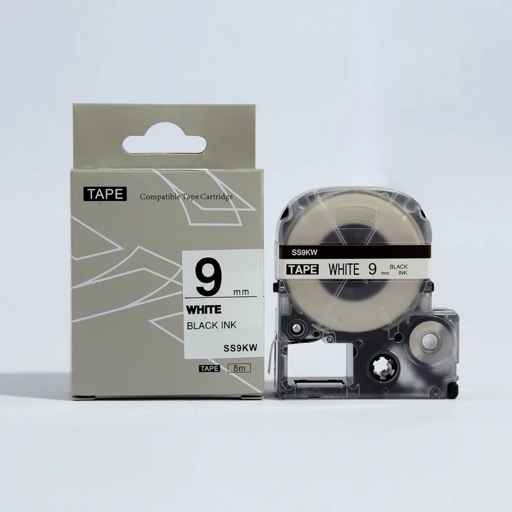 5pcs 9mm EPSON/KINGJIM label tapes mixed colors SS9KW ST9KW SC9RW SC9BW SC9YW 9mm (3/8'')|label ...