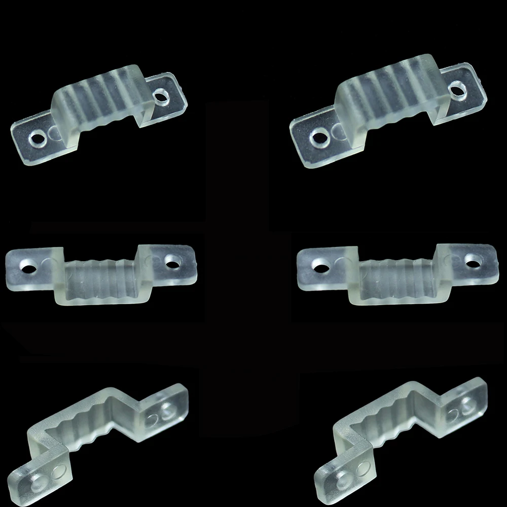 100pcs 10mm 12mm 17mm Width Connect Silicon Mounting Clip Connector For ...