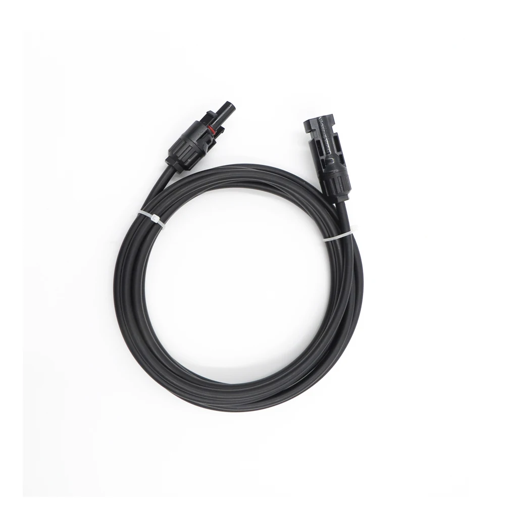 10 5 3 2 1m 4mm2 12AWG PV Connector Extension Connect Branch Black