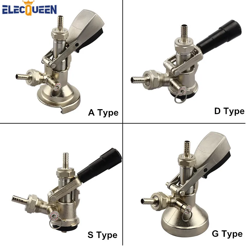 Draft Beer Keg Coupler Beer Tap System Connectors Beer Brewing High