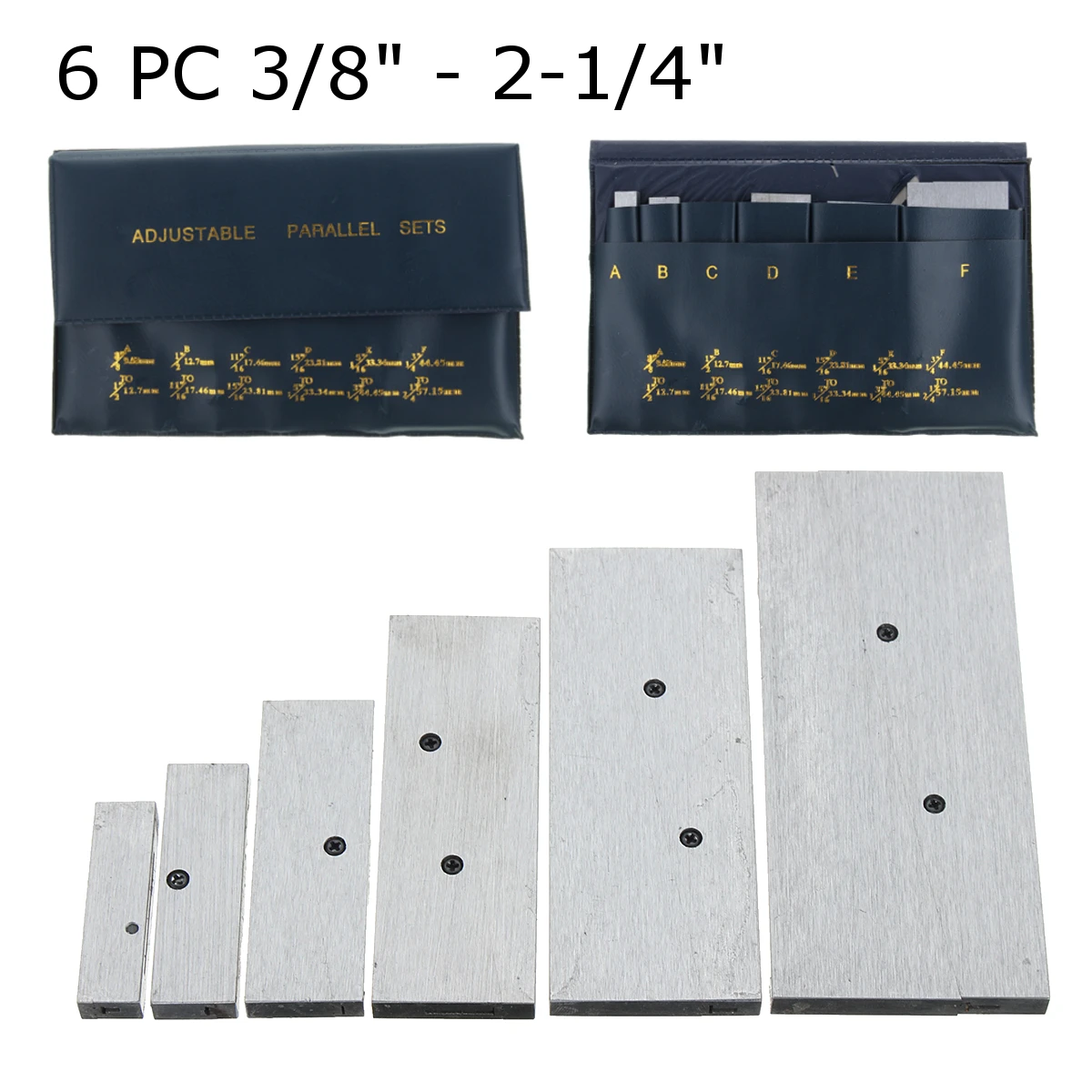 Aliexpress.com : Buy 6Pcs 3/8" 2 1/4" Adjustable Parallels Set ...