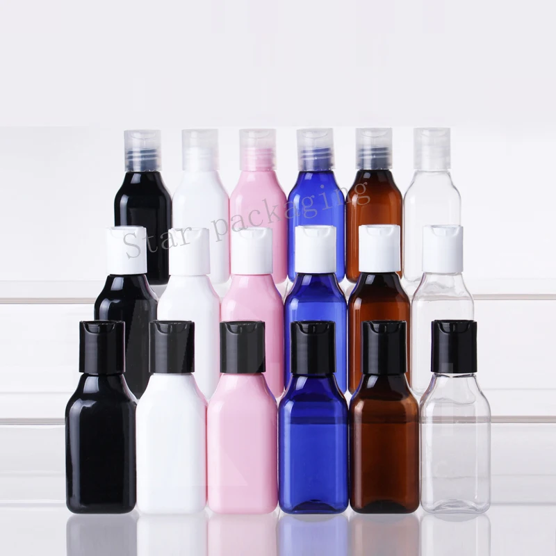 50pcs 50ml Empty Shampoo Plastic Containers With Disc Top Cap ...