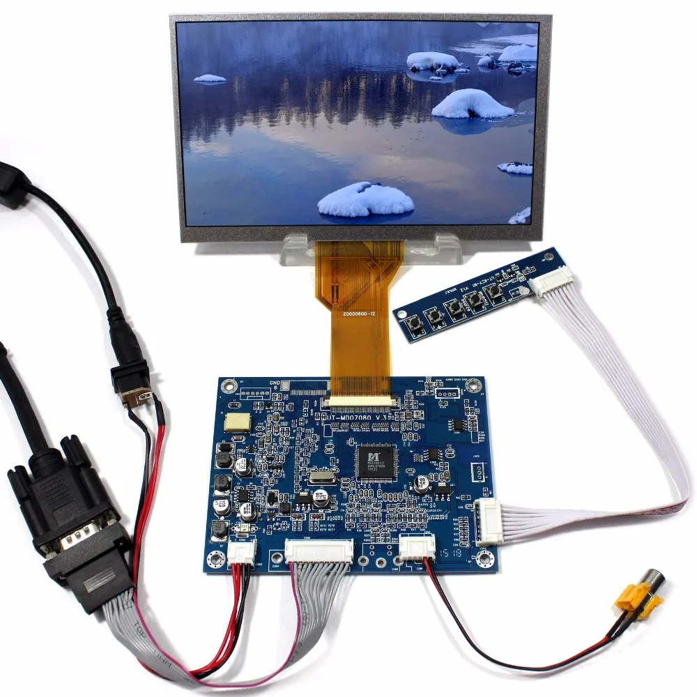 7" Lcd Panel 7 Inch Tft Lcd Screen At070tn92 With Vga Av Osd Lcd ...