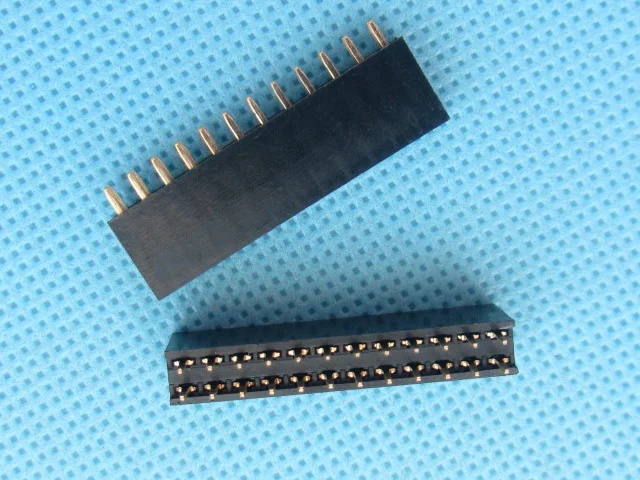 20pcs/lot 2.54mm 2X12 Pin Double Row Female 12P Straight Header Pitch ...