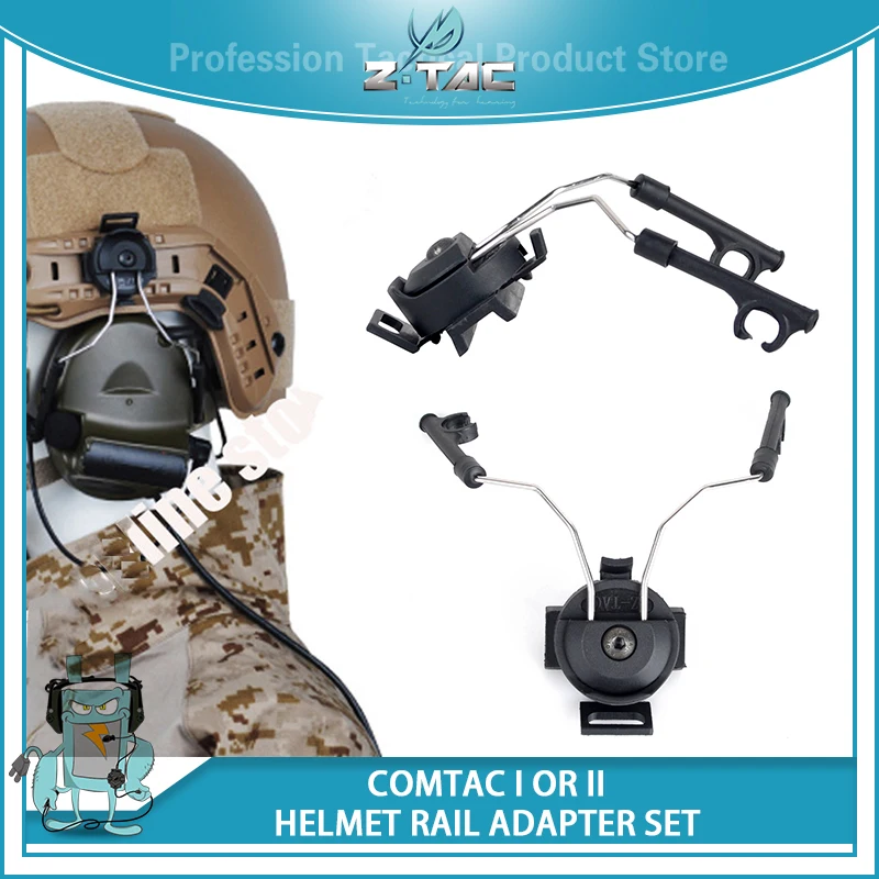 Z-tactical Military Peltor Comtac Headsets Adapter Helmet Rail ...