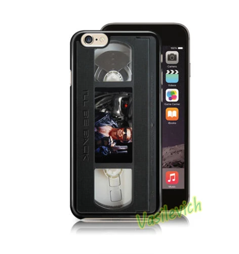 Terminator Robot Retro Vintage VHS Tape case cover for iphone 4 4s 5 5s ...