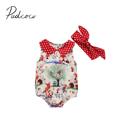 Pudcoco 2017 pulóver sin mangas de verano moda recién nacido bebé niña ...