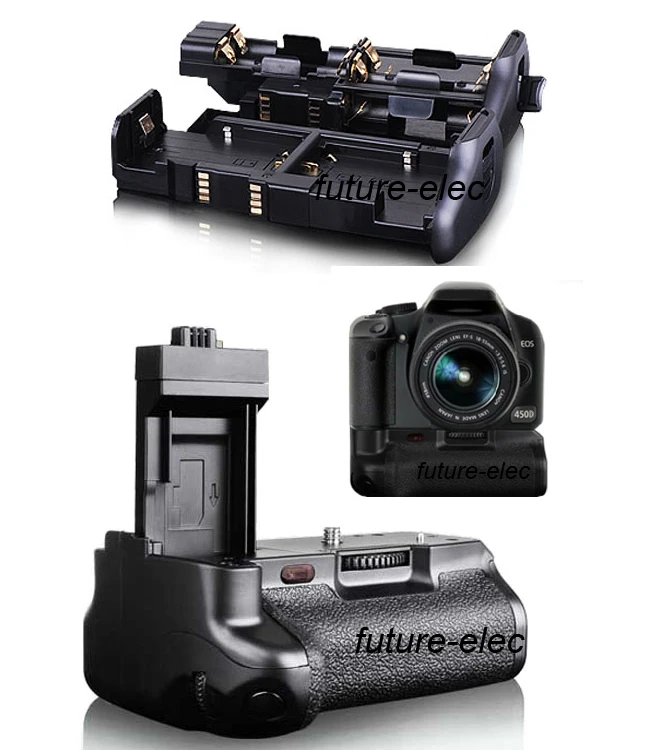 고품질 배터리 핸드 그립 수직 전원 셔터 캐논 EOS 450D 500D 1000D Rebel XSi T1i XS 카메라에 맞는 ...