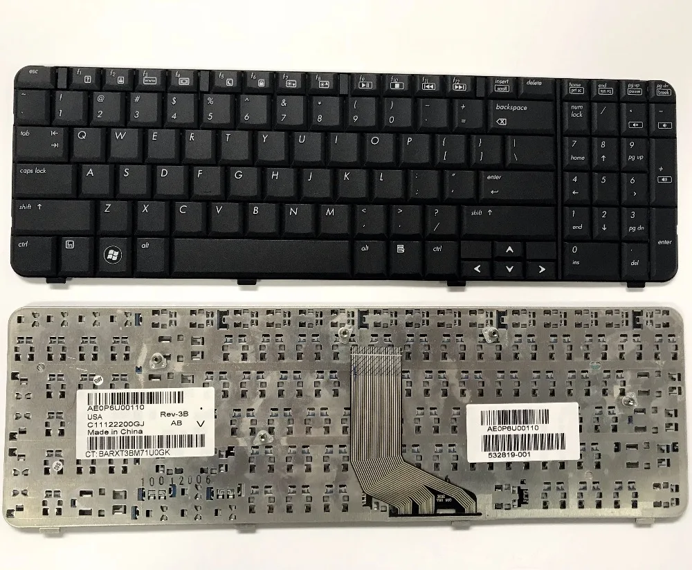 New Genuine Us Keyboard For Hp Compaq Presario Cq61 G61 532819-001 ...