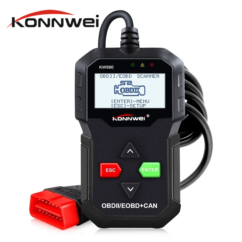 KONNWEI KW590 Car Diagnostic OBD2 Scanner Automotive ODB 2 Scanner ...