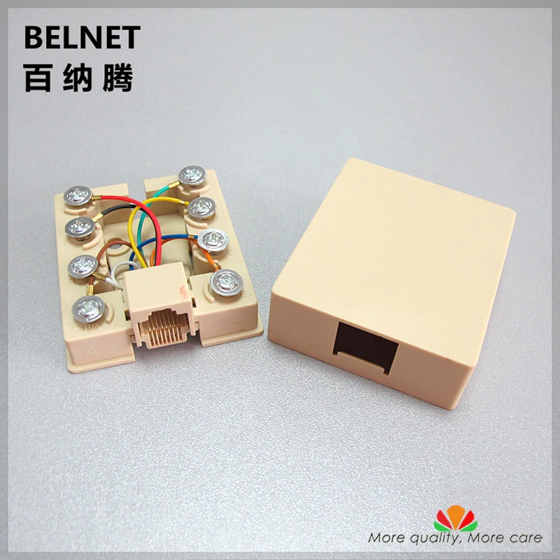 8 Terminal Block Single-port Network Wiring Box Rj45 Network Cable ...