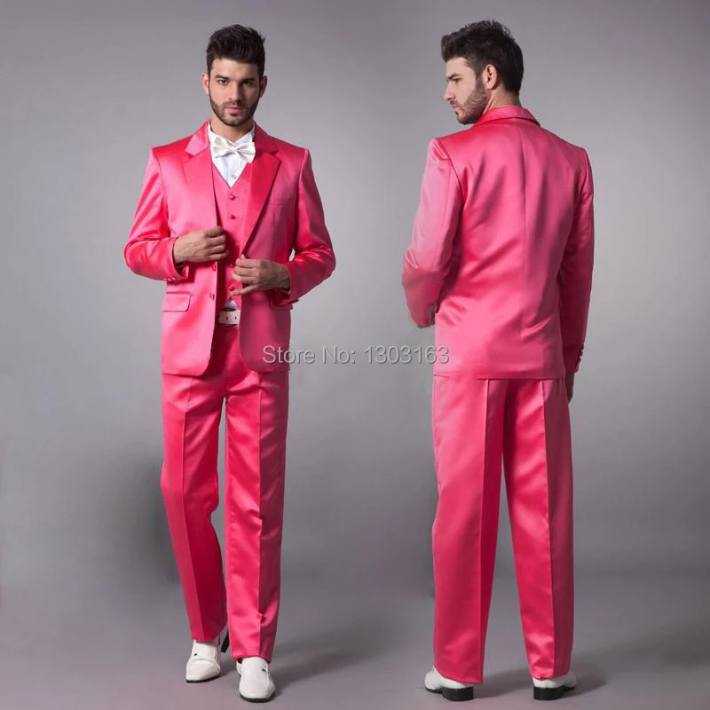 Aliexpress.com: Compre 2016 Ternos Rosa Quente Novo Material de Cetim ...