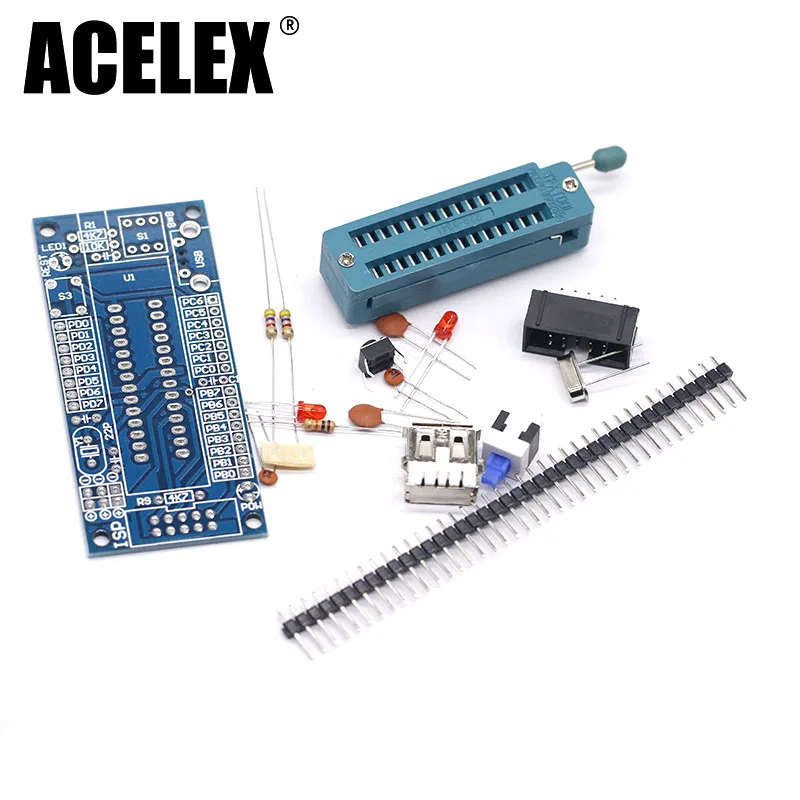 ATMEGA8 ATMEGA48 ATMEGA88 Development Board AVR (NO Chip) DIY Kit-in ...