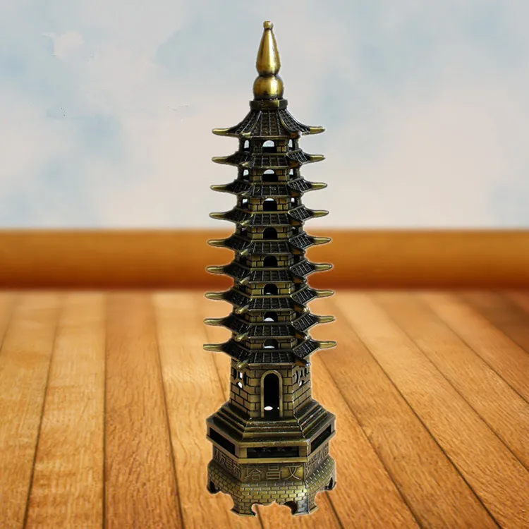 Wenchang tower nine layer business Wang Feng shui ornaments Zhaocai ...