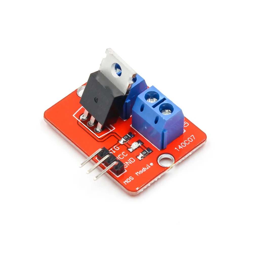 0-24V Top Mosfet Button IRF520 MOS Driver Module MCU ARM Raspberry pi ...