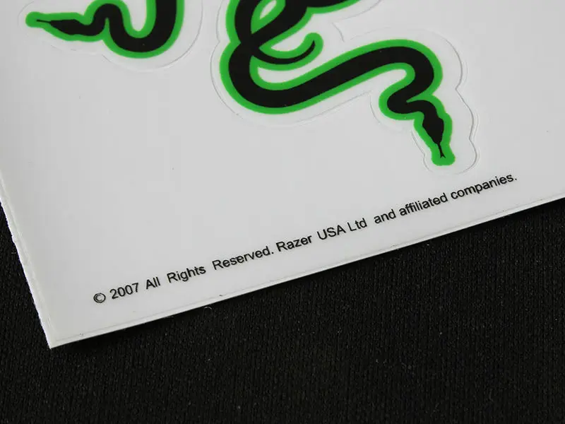 Original Razer Logo Type Sticker Stickers For Games Gamer Razer Fans ...
