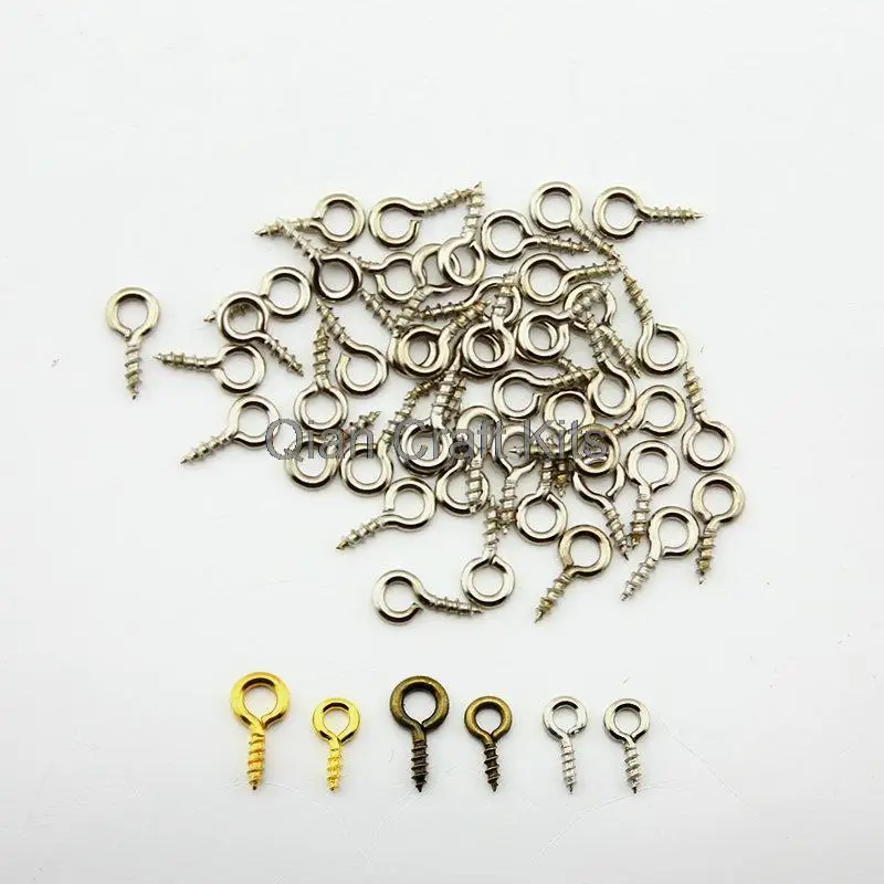 1000pcs-mixed-colors-Mini-Loops-Screws-8mm-10mm-Screw-Eye-Pins-Eyehook ...