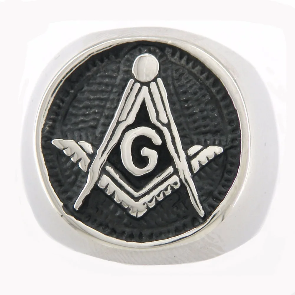 Fanssteel Stainless Steel Freemansory Jewelry Ruler And Square Master ...