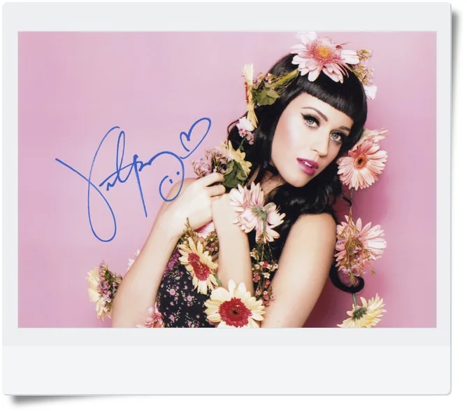 signed Katy Perry autographed photo 7 inches free shipping 4 versions ...