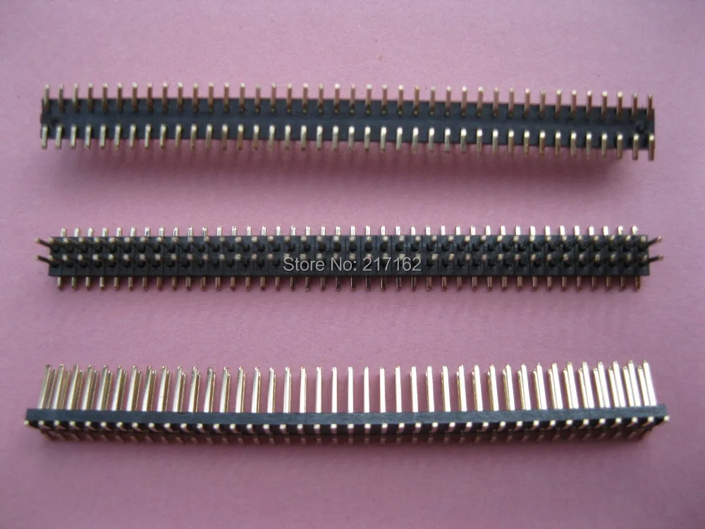 5 pcs SMD SMT Pitch 1.27mm 2x40 80pin Breakable Male Pin Header Double ...