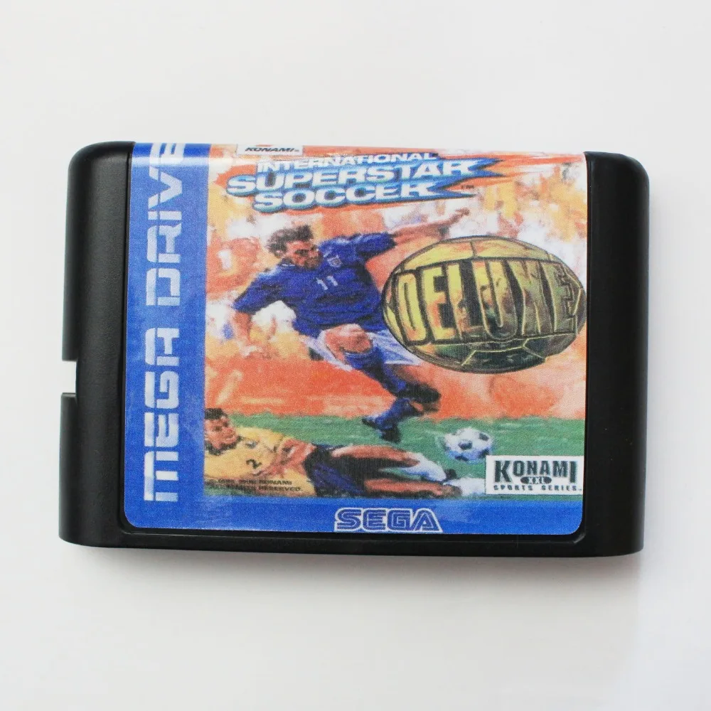 International Superstar Soccer 16 bit SEGA MD Game Card For Sega Mega ...