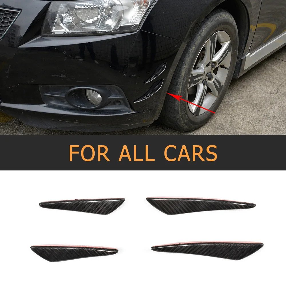 Carbon Fiber Universal Auto Car Bumper Moulding Decorative Fins Canards ...