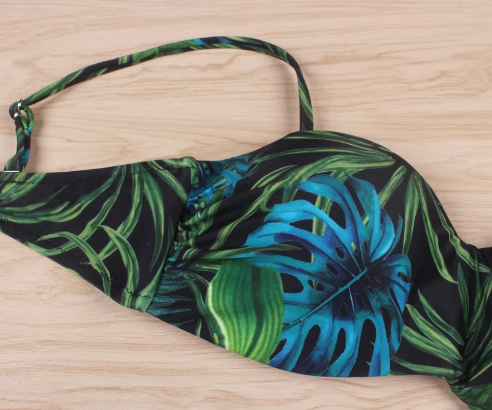 2019 New Bikini Womens Push Up Swimwear Bikini Floral Tropical ...