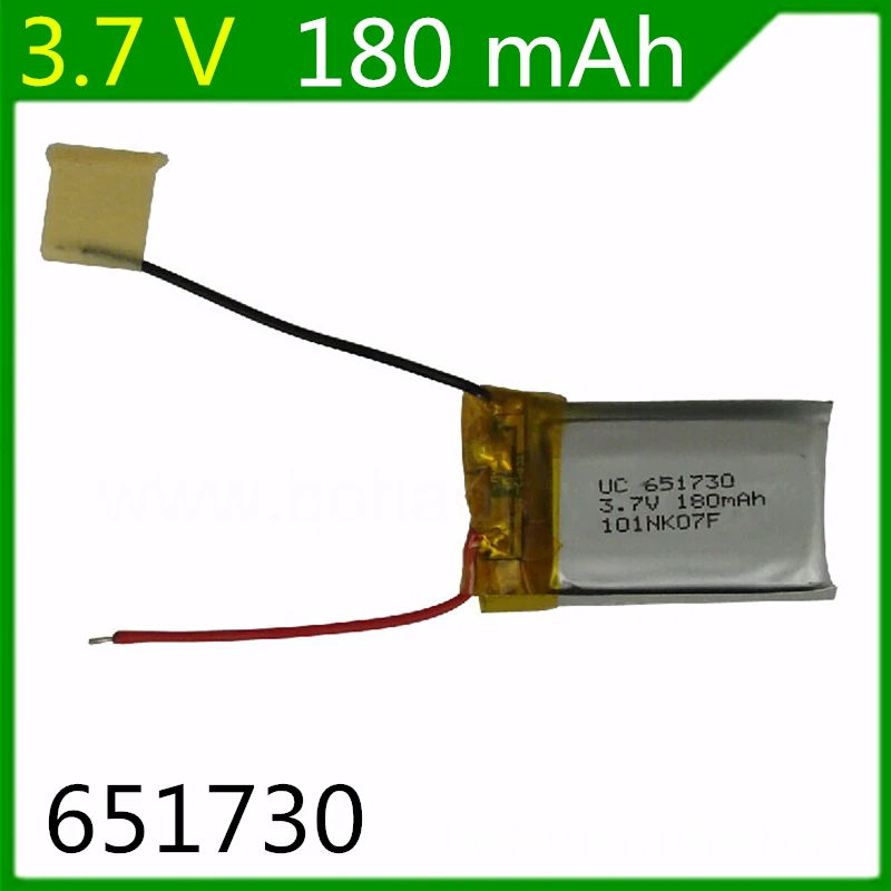 10pcs/lot 3.7v 180mah Wholesale Helicopter Accessories Lipo Battery ...