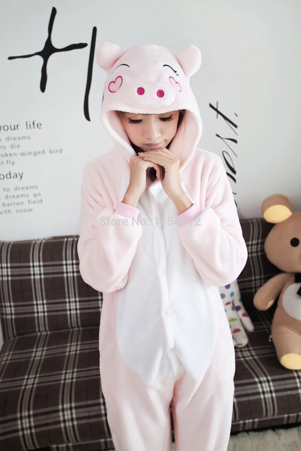 Kigurumi Animal Onesies Pajamas Cartoon Costume Cosplay Pyjamas Adult ...