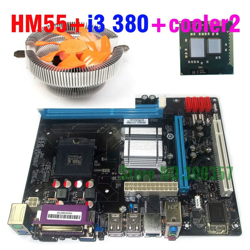 New Ddr3 Hm55+i3 380m Cpu +cooler Motherboard Kits - Motherboards ...