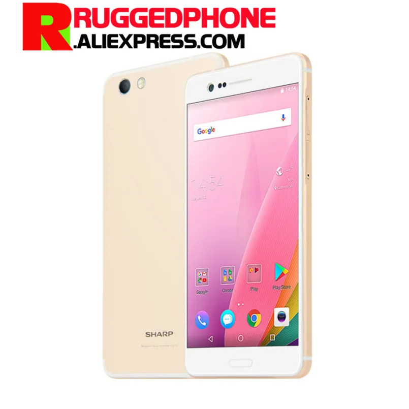 Original Sharp z3 4 GB + 64 GB Snapdragon652 Octa core 5,7 pulgadas 16MP 2540*1440 3100 mAh ...