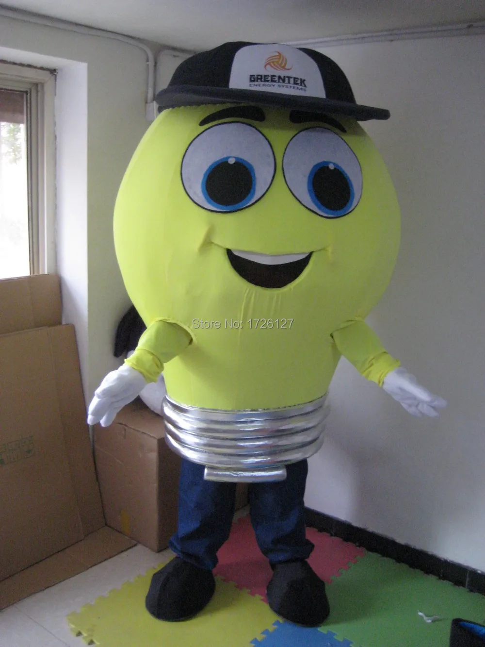 Mascot Light Bulb Mascot Costume Custom Fancy Costume Anime Cosplay Kit