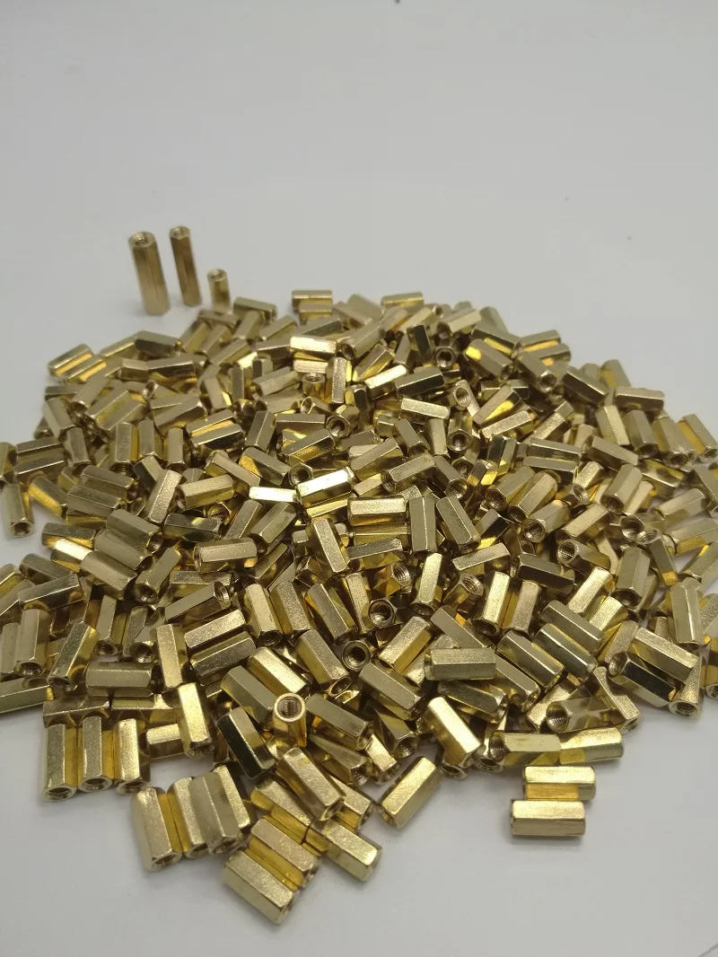 M2xL 50PCS-12mm -Entretoise hexagonale en laiton, écrou femelle à ...