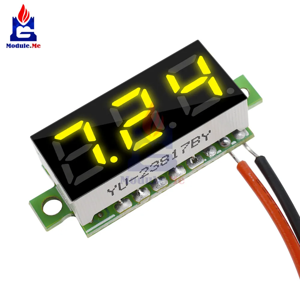 Dc 5v 12v 0 28 Inch Mini Lcd Digital Voltmeter Voltage Meter Panel Volt