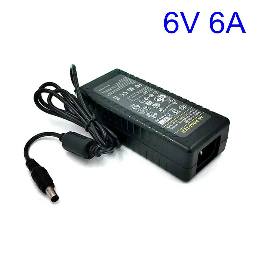 Aliexpress.com : Buy 6V 6A 36W AC DC Adaptor With IC Chip Power Supply ...