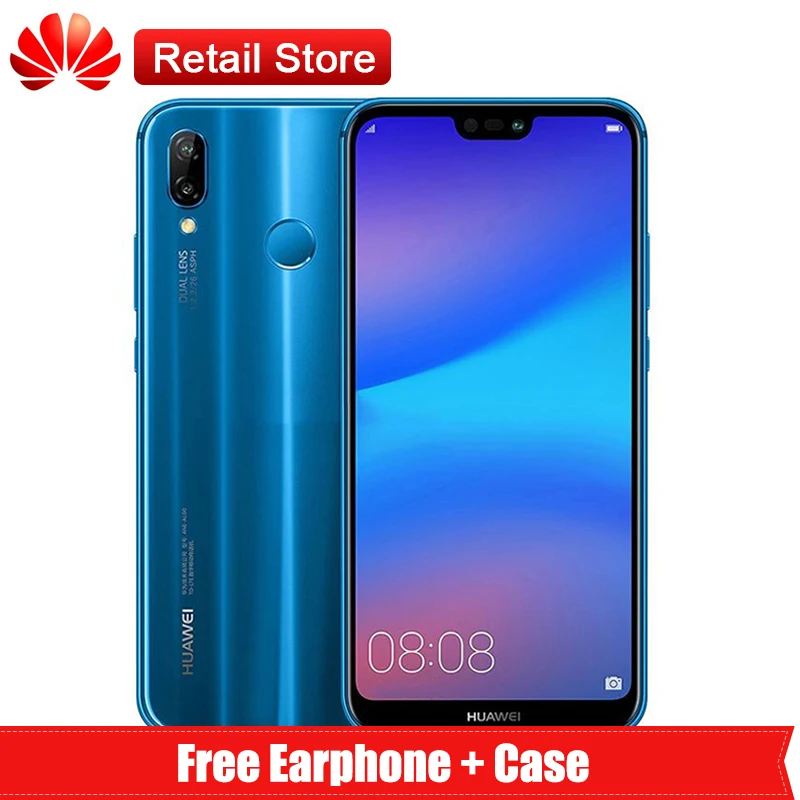 Huawei P20 Lite Nova 3e 4G Smartphone 5,84 "Kirin 659 Octa Core Android 8,0 Dual cámara trasera ...