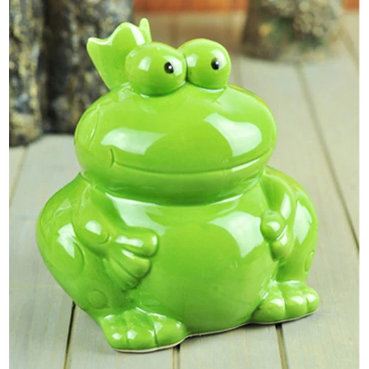Lovely Green Cartoon Frog Coin Box Children Piggy Bank Children's Day ...