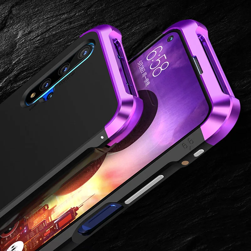 For Huawei P30 Pro P30 Case Hybrid Aluminum Metal Bumper Hard Plastic ...