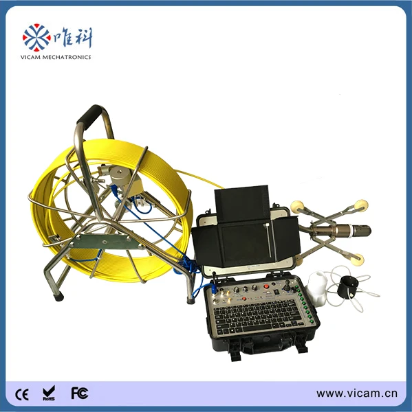 VICAM CCTV tube 8 video camera 50mm pan tilt pipe camera with 512Hz ...